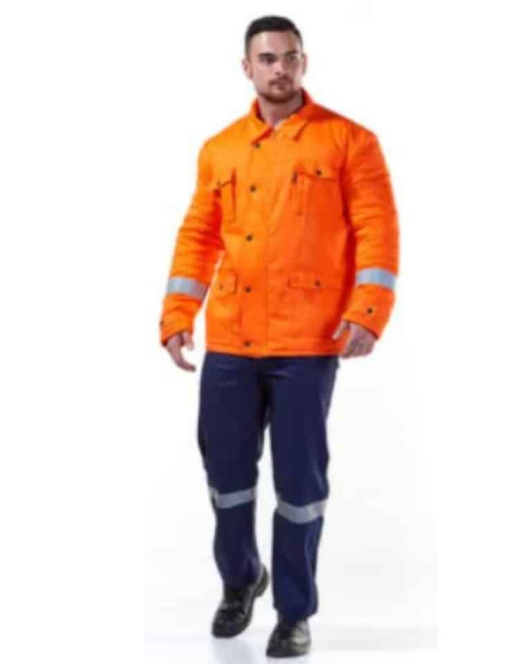 D59 Flame & Acid Retardant Navy Blue Winter Thermal Jackets With ...