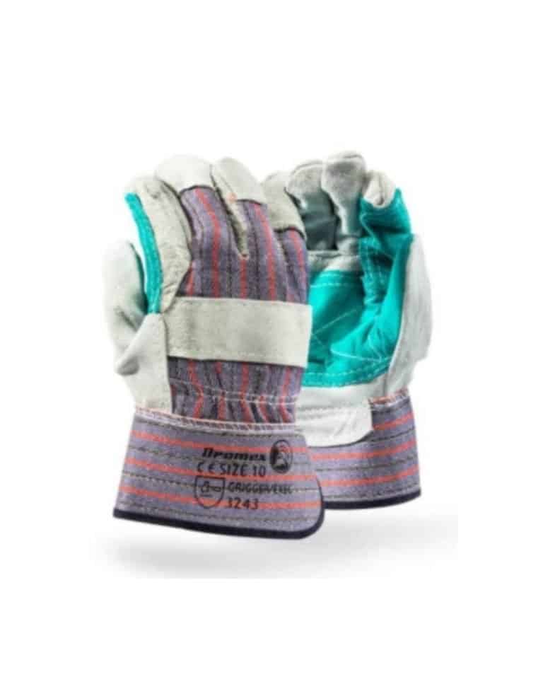 Dromex Rigger Leather Palm Gloves With Candy Back - Safety Cuff - ZDI ...