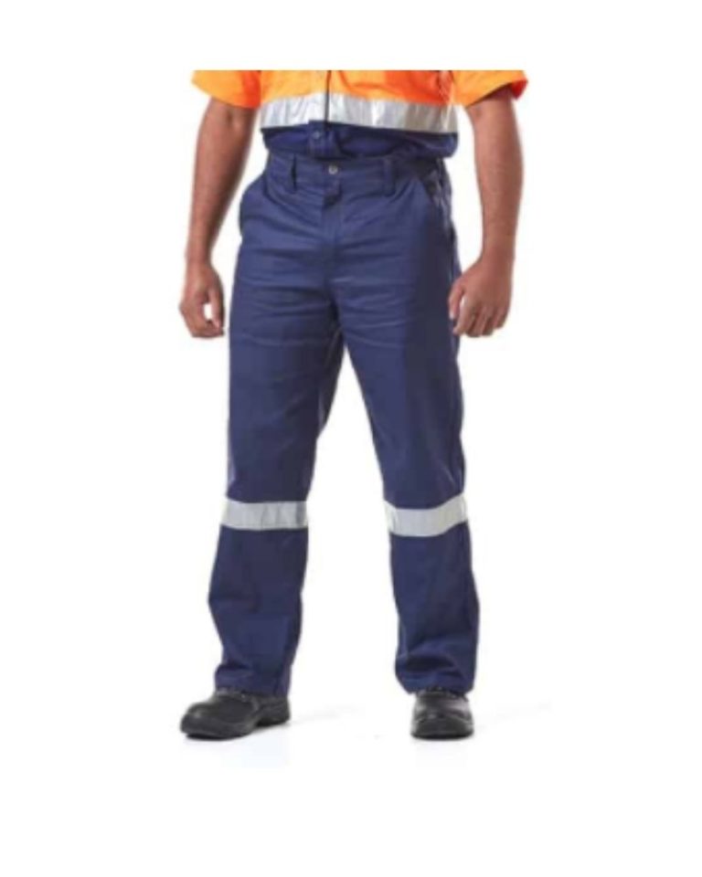 DROMEX D59 Navy Blue Flame Acid PANTS with reflective, sizes 24 to 40 ...