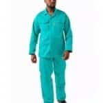 Two-toned conti-suit Khaki/Bottle Green - ZDI - Safety PPE & Uniforms ...