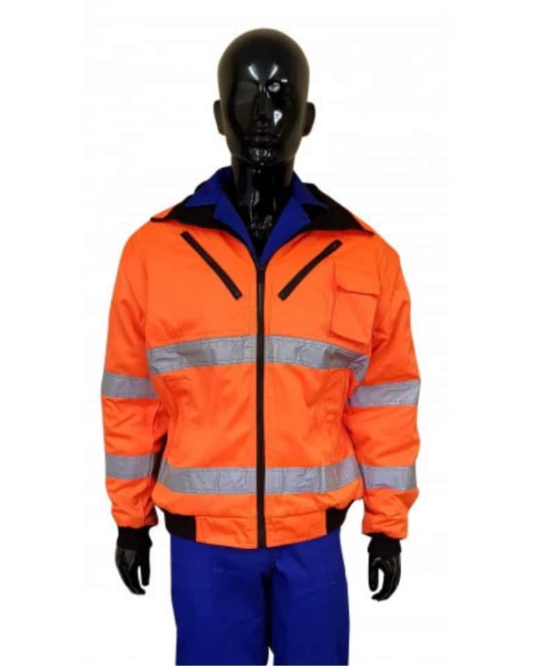 Pioneer V003 Hi‑Vis Bunny Jacket Detachable Orange/Lime S‑4XL ISO20471 ...
