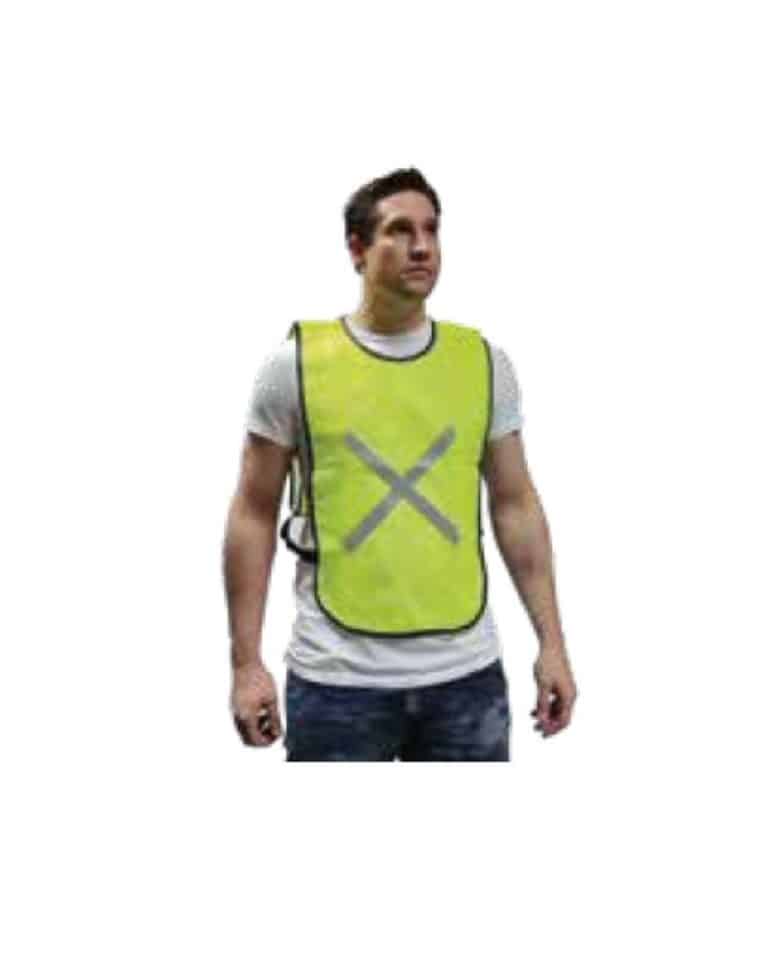 V017-Y Adjustable Velcro Vest Reflective Lime 57x39cm - ZDI - Safety ...