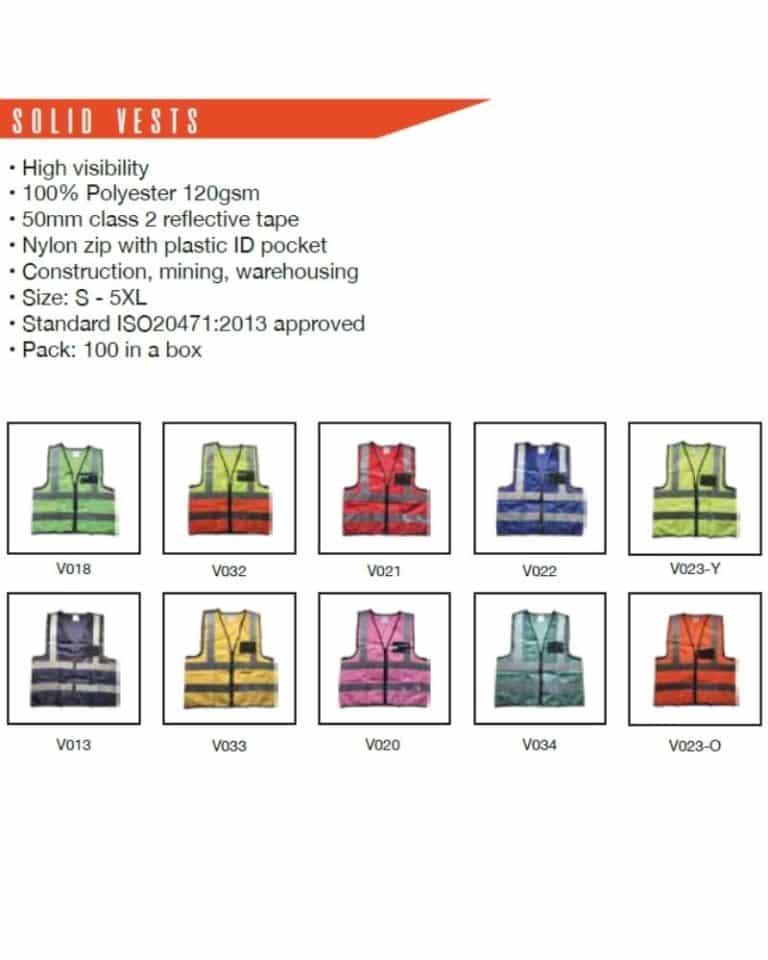 Various Colors Reflective Vests - ZDI - Safety PPE & Uniforms ...