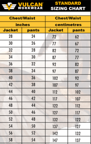 SIZING GUIDE - ZDI - Safety PPE, Uniforms and Gifts Wholesaler