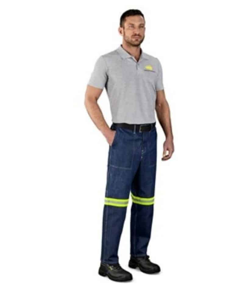 Cast Premium 100% Cotton Denim Pants with YELLOW reflectives - ZDI ...