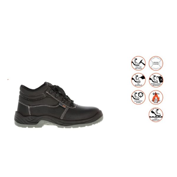 Boxer Safety Boot Black -ISO 20345:2011 S1 WRC - ZDI - Safety PPE ...