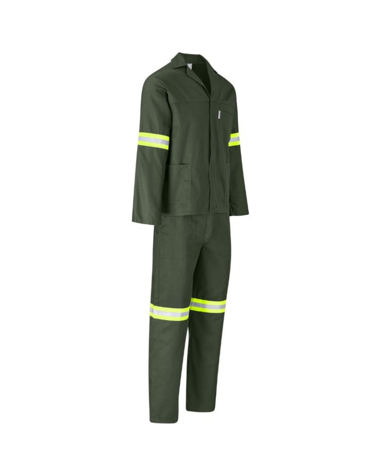 Acid Resistant Polycotton Conti Suit - Reflective Arm and Legs - Yellow ...