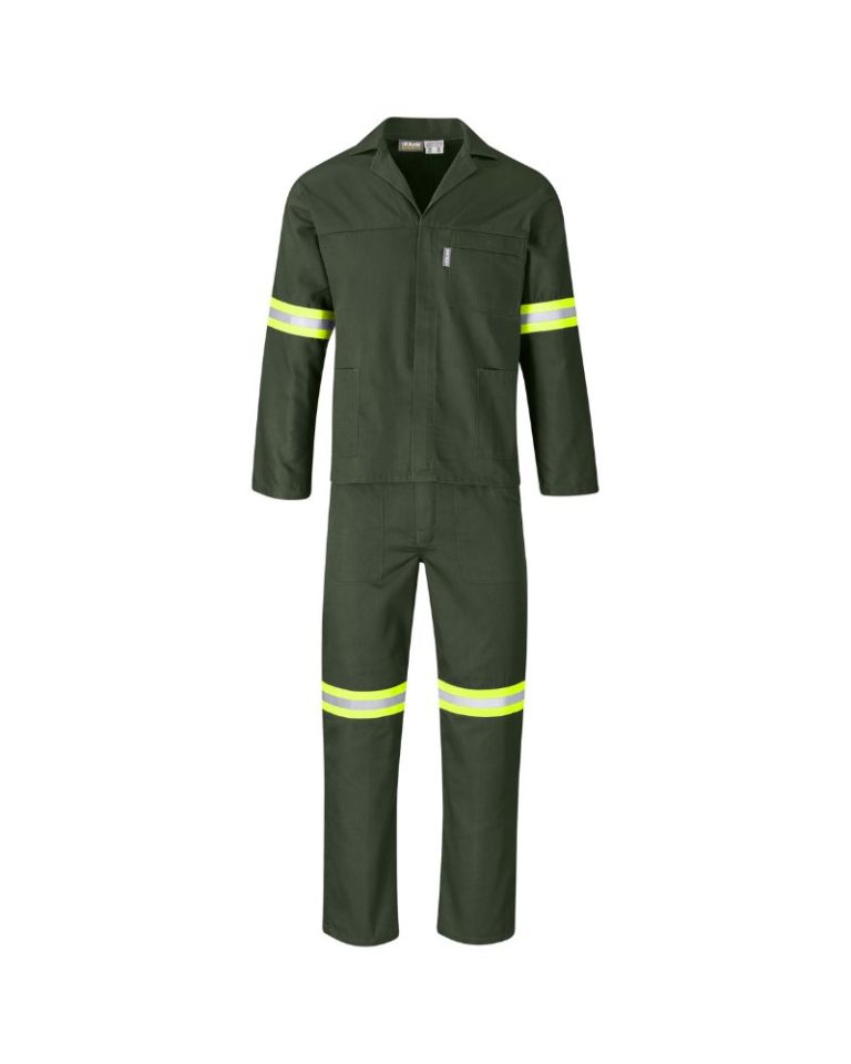 Acid Resistant Polycotton Conti Suit - Reflective Arm and Legs - Yellow ...