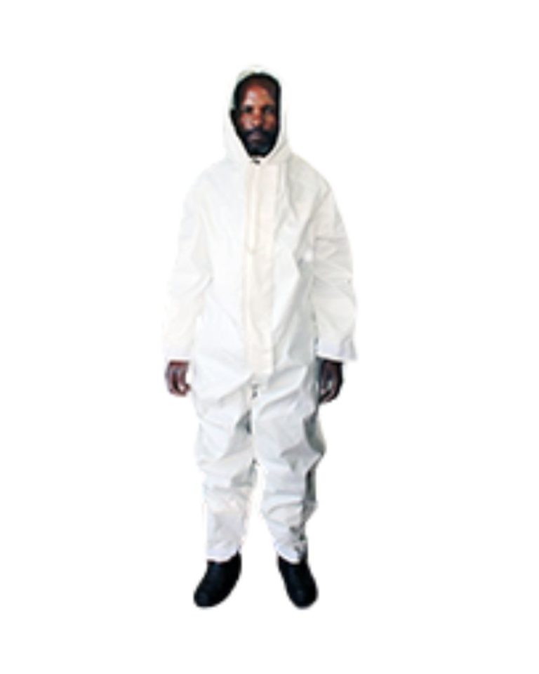 Chemical Waterproof Coverall One Piece White PVC 400g - ZDI - Safety ...