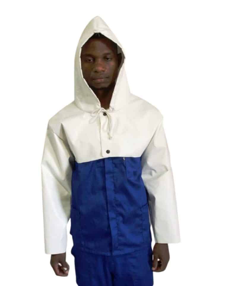 PC513 Chemical Waterproof Loading Cape White PVC S‑3XL EN14605 - ZDI ...