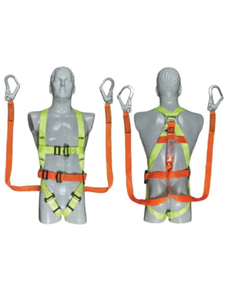 Double Scaffold Hooks Iron Man Harness with Lanyard - ZDI - Safety PPE ...