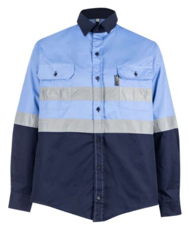 Reflective Long Sleeve Vented Utility Shirt - ZDI - Safety PPE ...