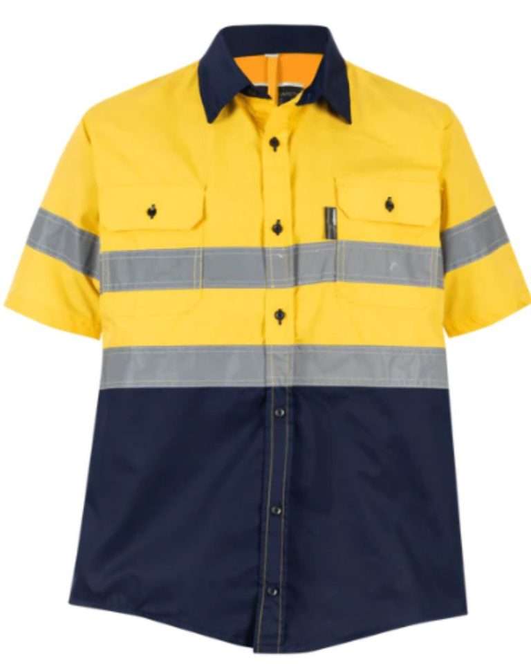 Pioneer Reflective Short Sleeve Vented Utility Shirt Navy S‑4XL SABS ...