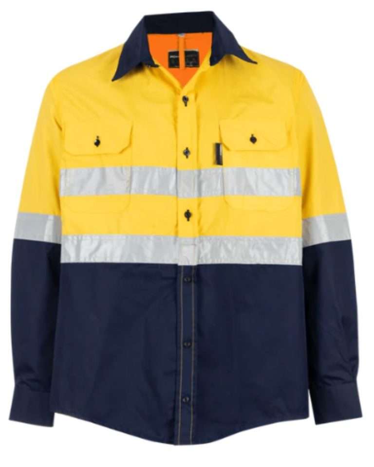 Reflective Long Sleeve Vented Utility Shirt - ZDI - Safety PPE ...