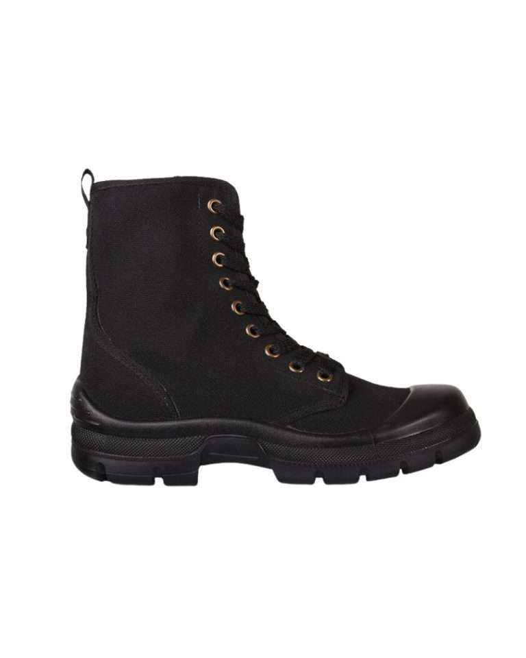 Black Canvas Security Boot NSTC Non‑Steel Toe Black UK3‑13 ISO20345 ...