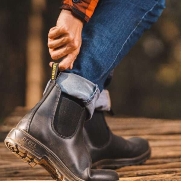 Hi‑Tec Chelsea Boots NSTC Non‑Steel Toe Cap Black Brown UK6‑14 NSTC ...