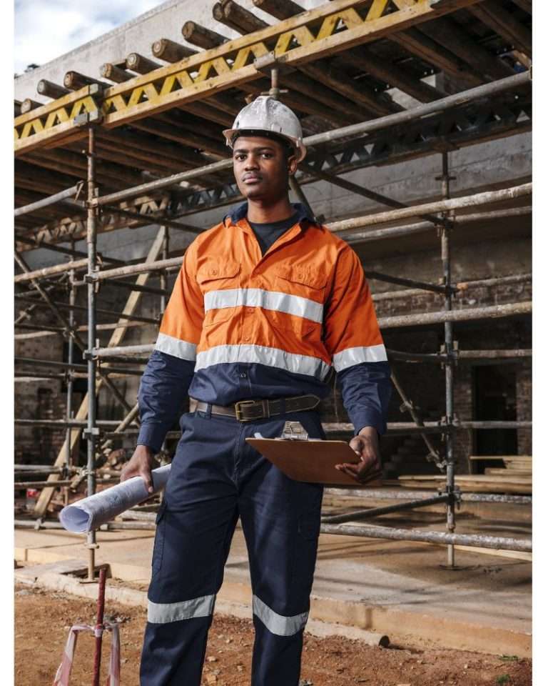 Supervisor Premium Cargo Reflective Pants 240GSM Cotton Navy UK28‑52 ...