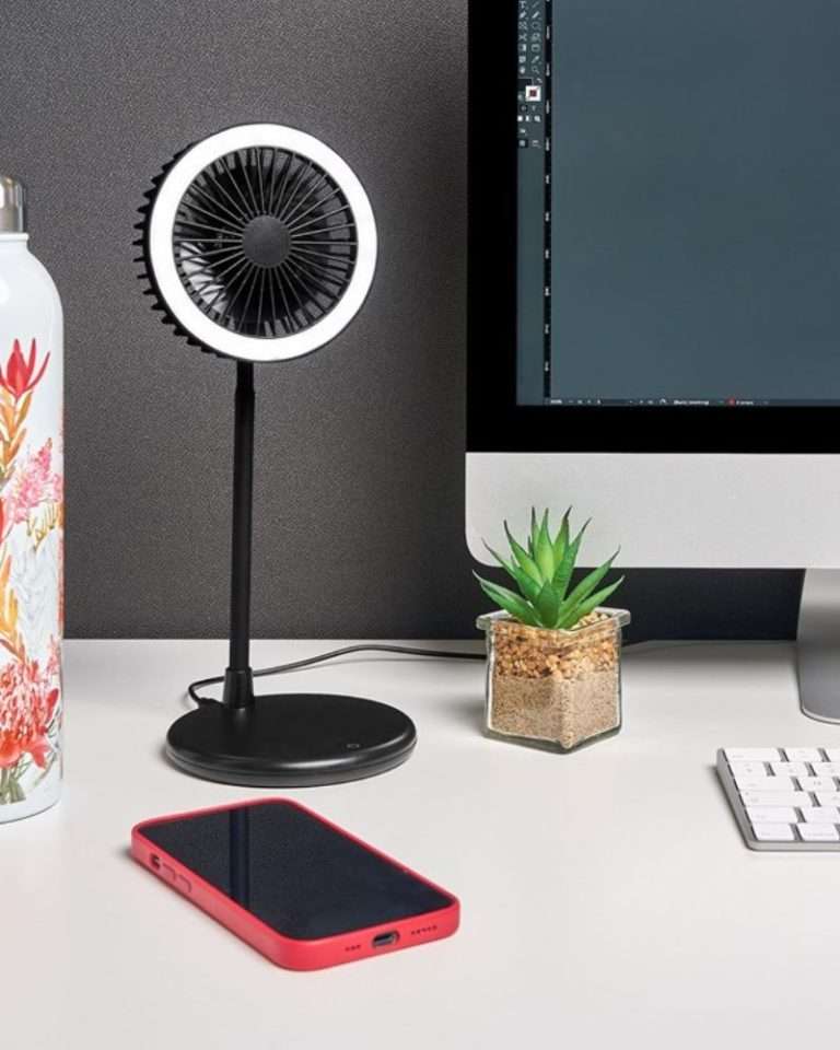 Light Breeze LED Ring Light Desk Fan - ZDI - Safety PPE & Uniforms ...