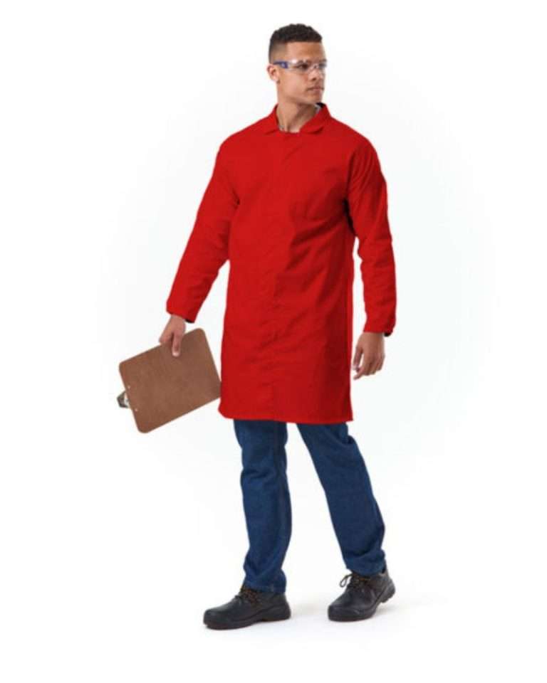 Dromex DW‑HACCP Dust Coat 65/35 White Navy Blue XS‑3XL HACCP - ZDI ...