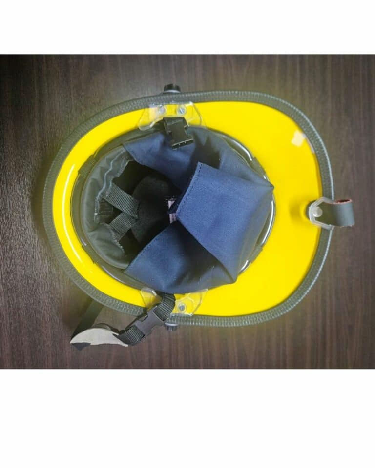 Industrial Fire Fighting Helmet Non-NFPA Yellow Red - ZDI - Safety PPE ...